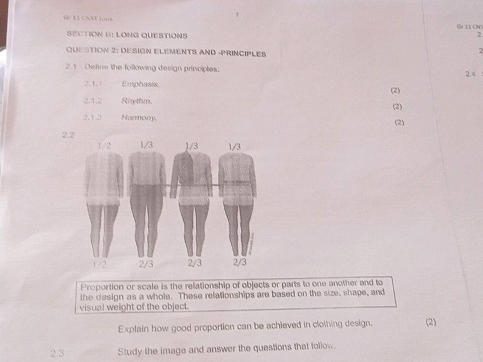 QUESTION 2: DESIGN ELEMENTS AND -PRINCIPLES | StudyX