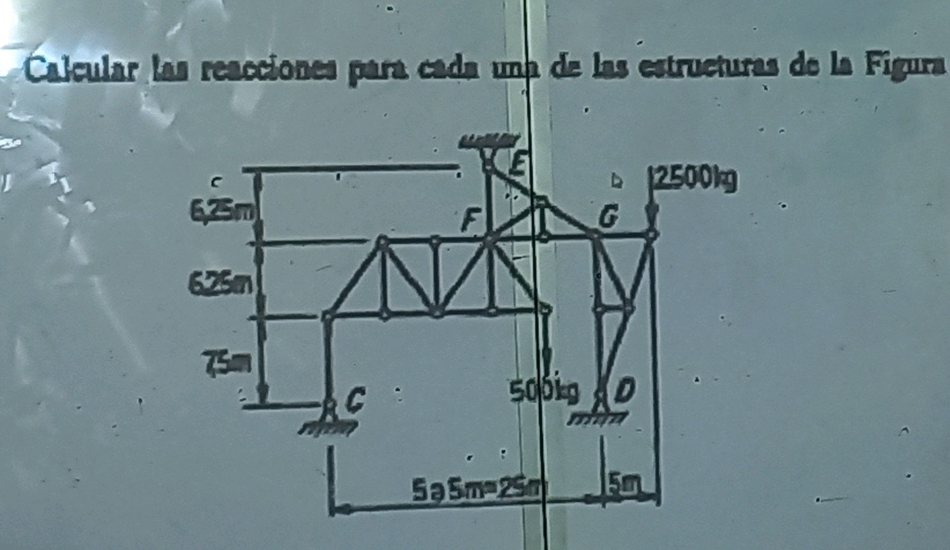 Calcular las reacciones para cada una de las | StudyX