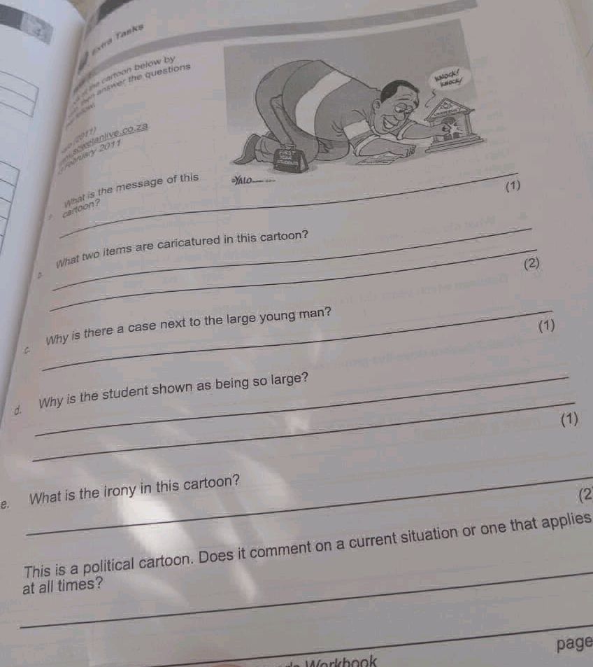 What is the message of this cartoon? What | StudyX