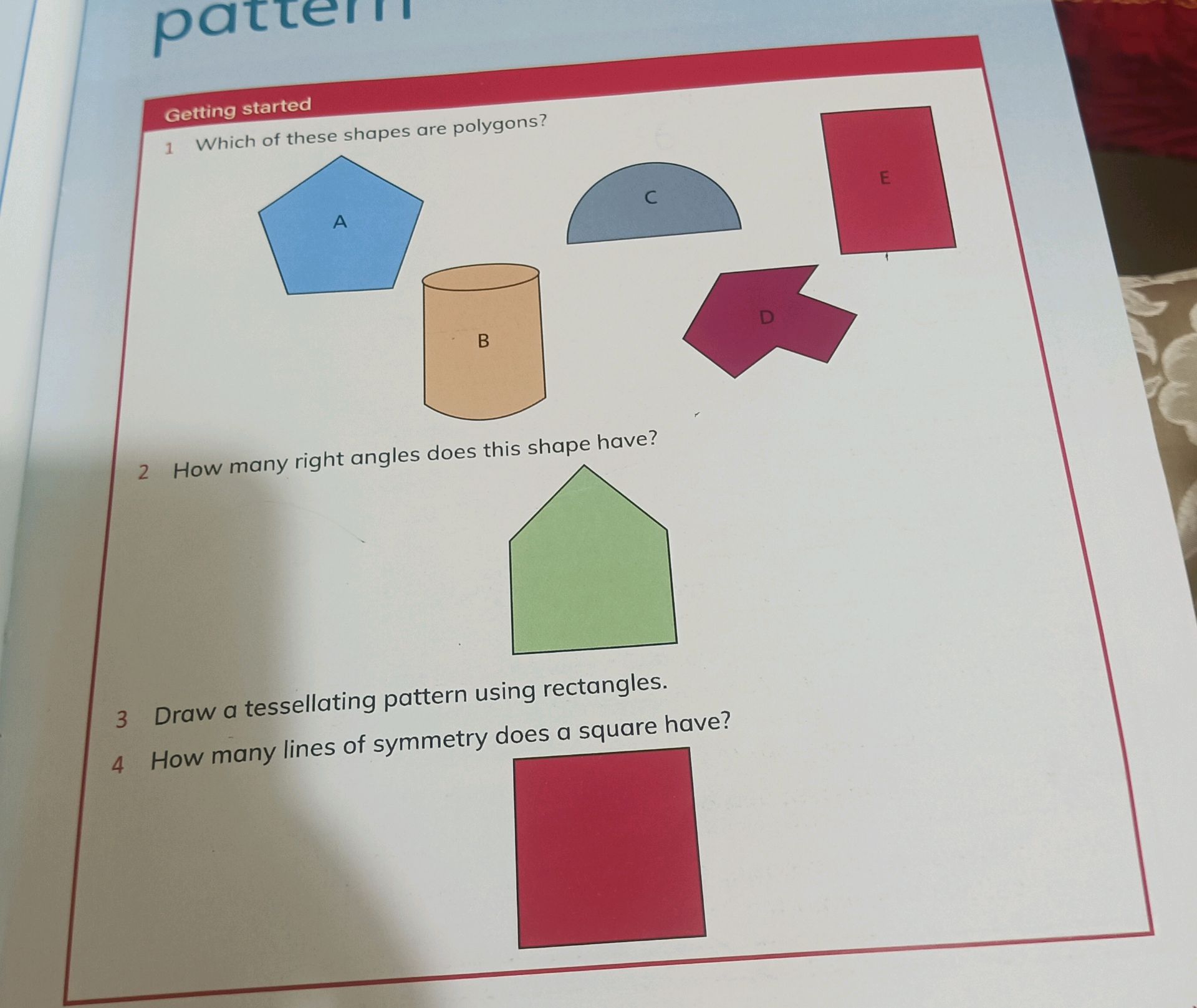 1 Which of these shapes are polygons? 2 How | StudyX