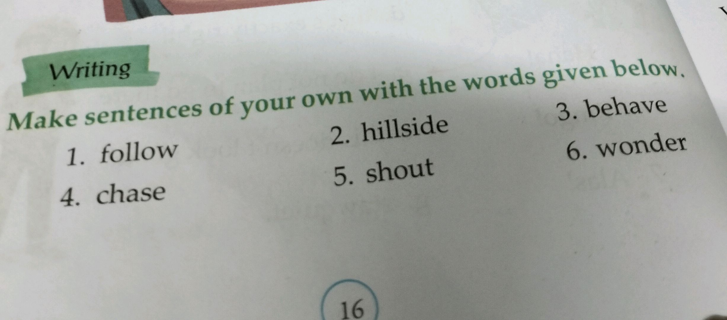 Make sentences of your own with the words | StudyX