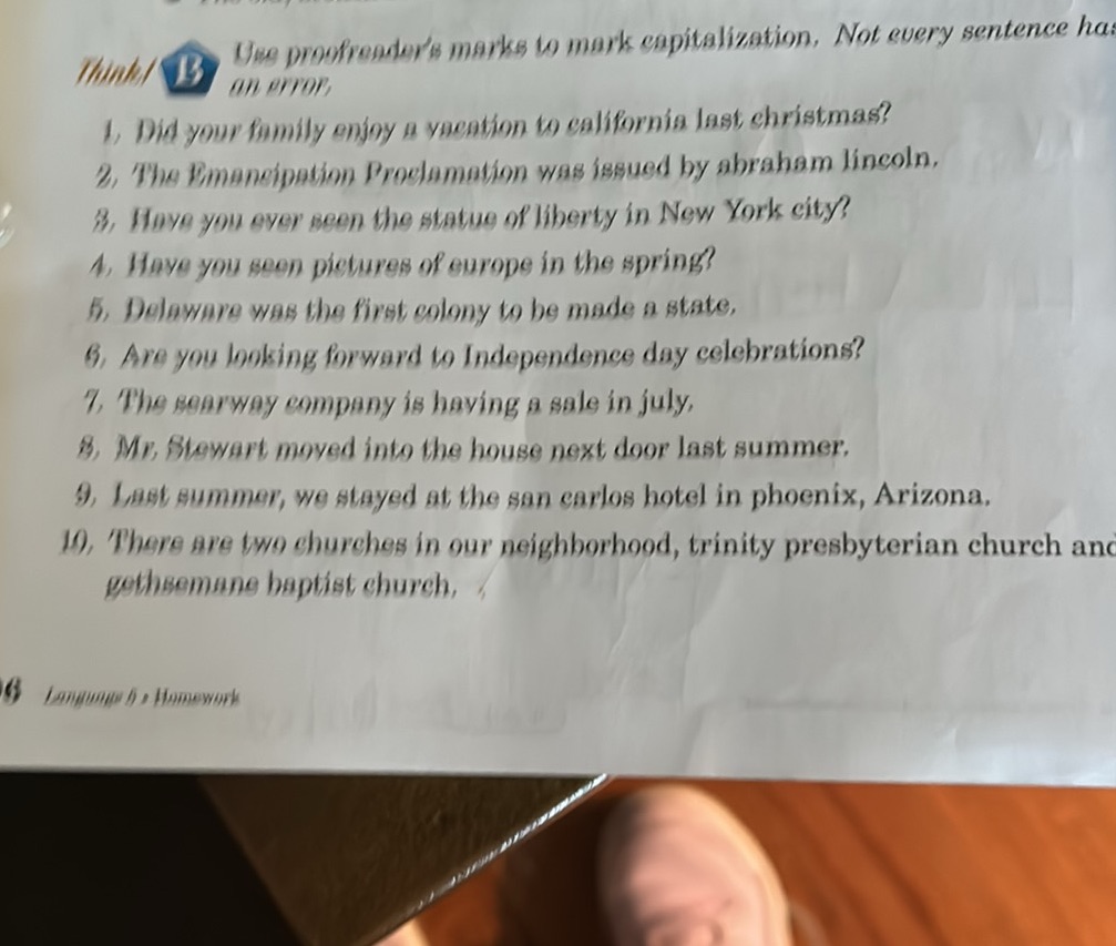 Use proofreader's marks to mark | StudyX