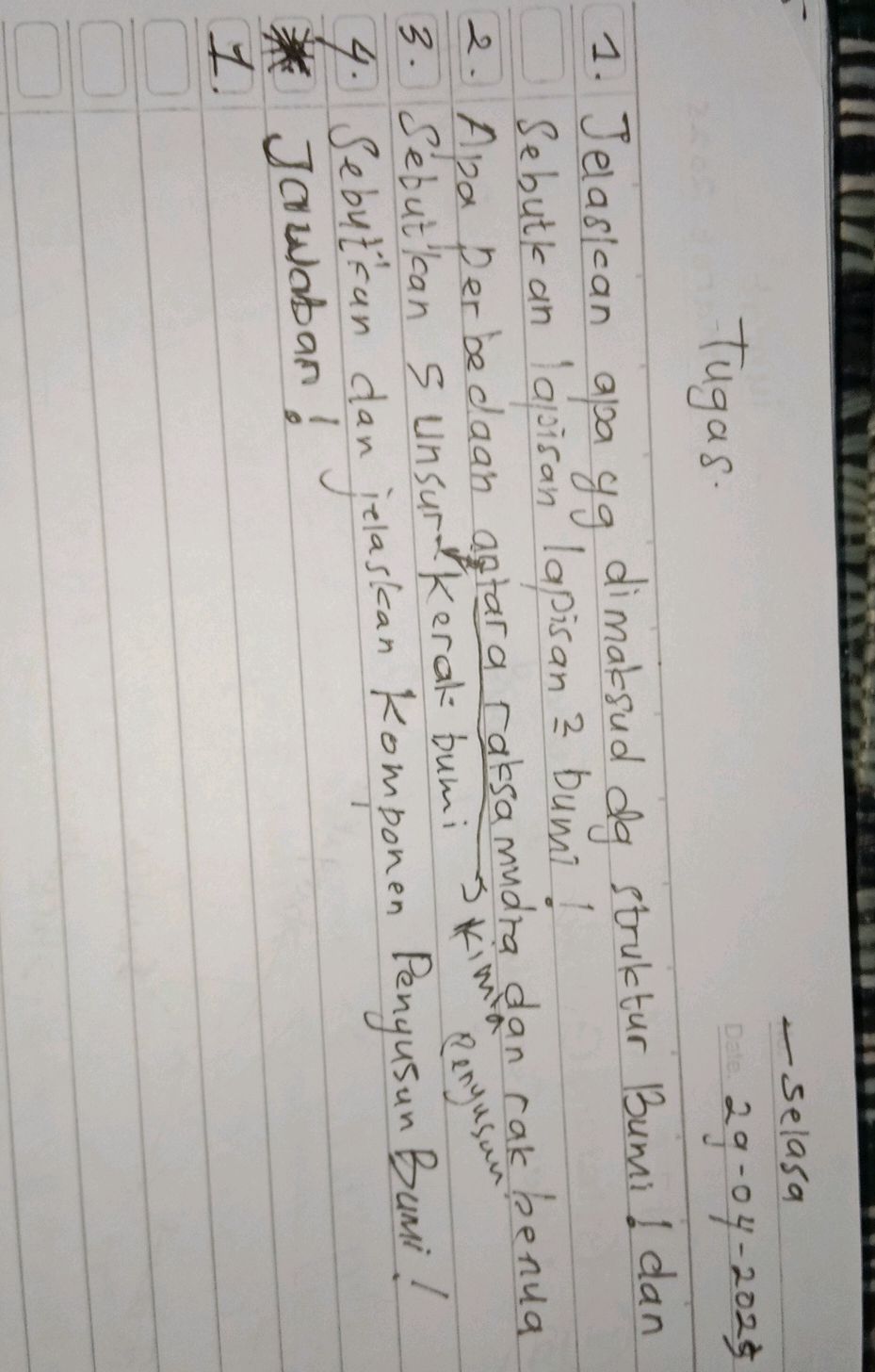 1. Jelaskan apa yg dimaksud dg struktur | StudyX