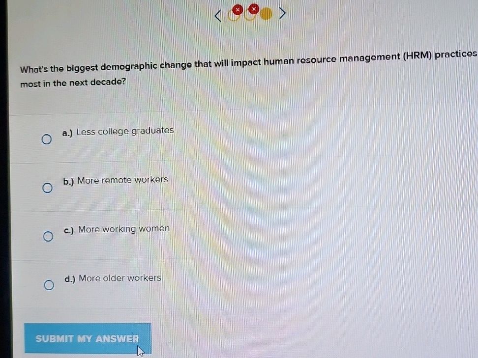 What's the biggest demographic change that | StudyX