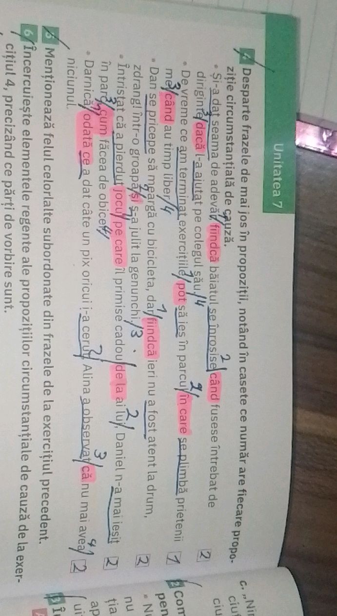 Desparte frazele de mai jos în propoziții, | StudyX