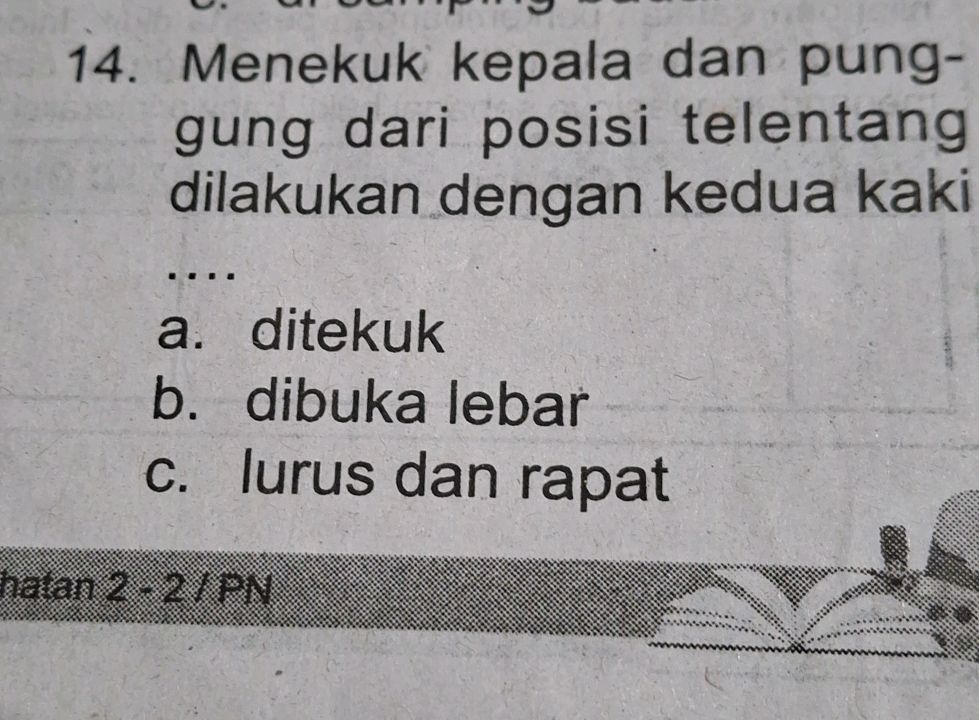 14. Menekuk kepala dan punggung dari posisi | StudyX