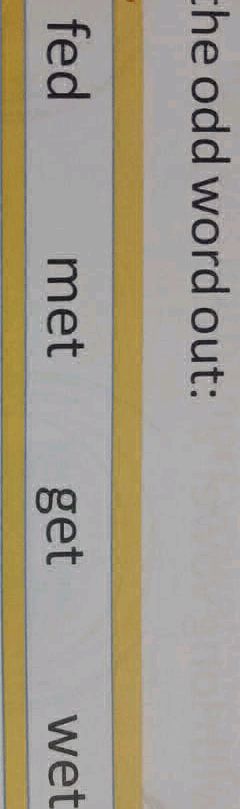 Odd word out: Find the word that doesn't | StudyX