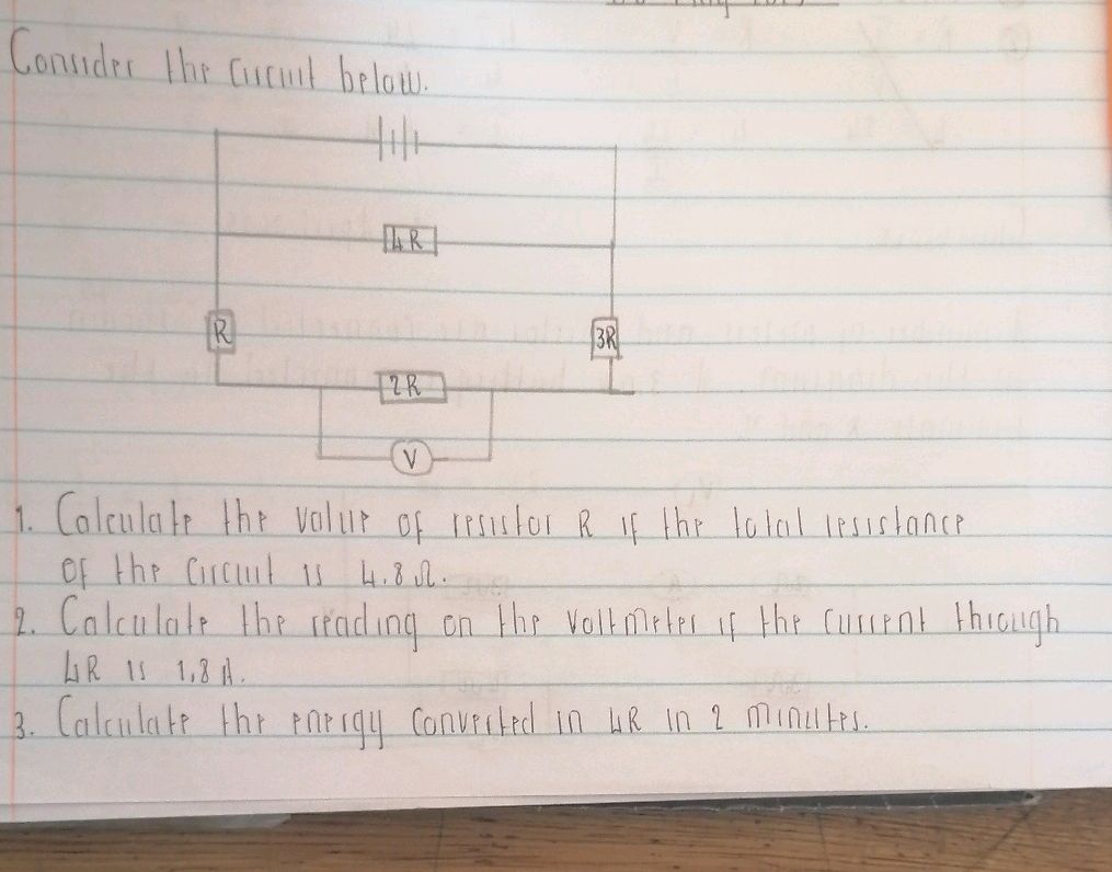 Consider the circuit below. [Circuit | StudyX