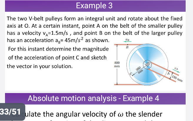 The two V-belt pulleys form an integral unit | StudyX