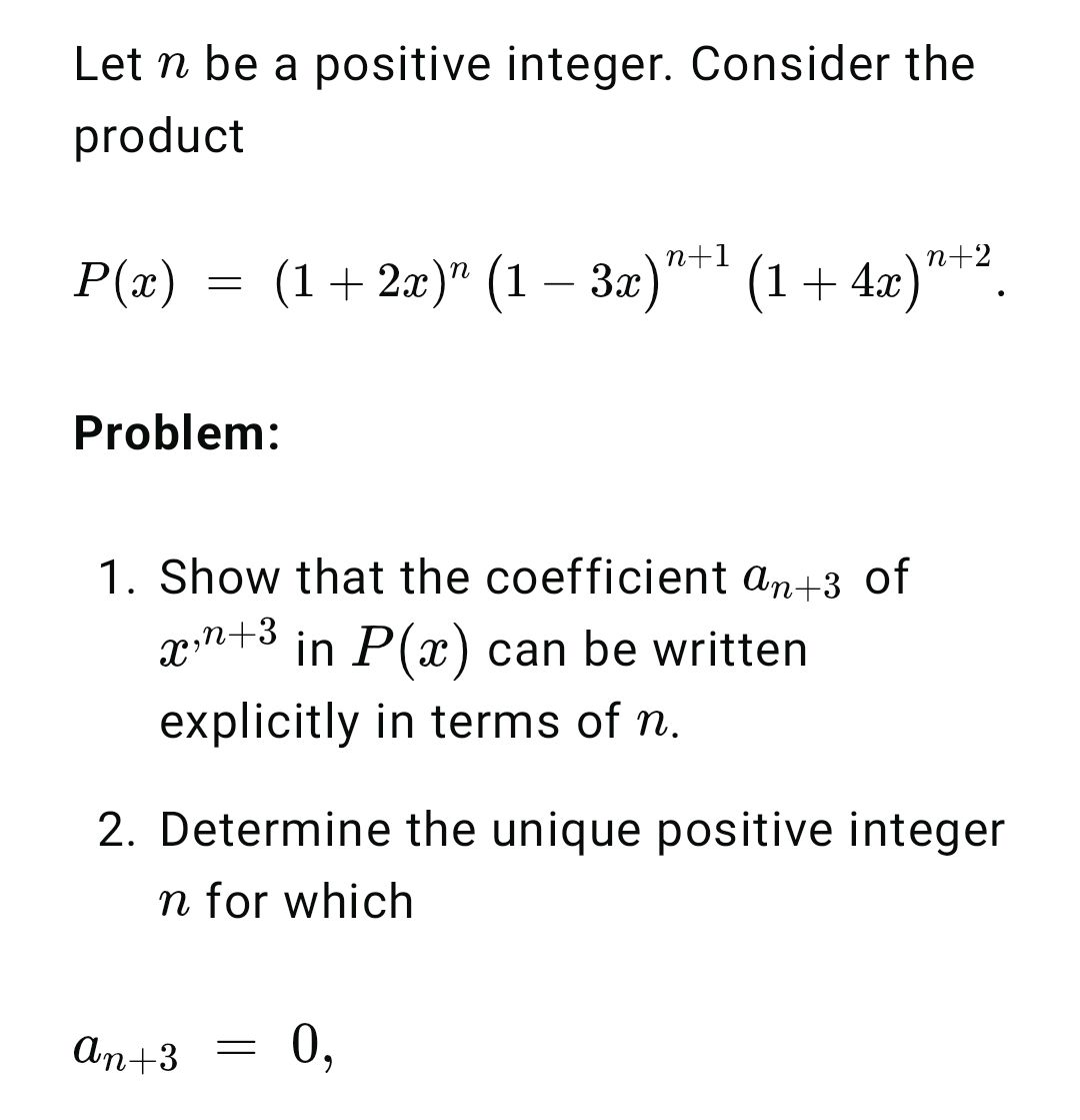Let $n$ be a positive integer. Consider the | StudyX