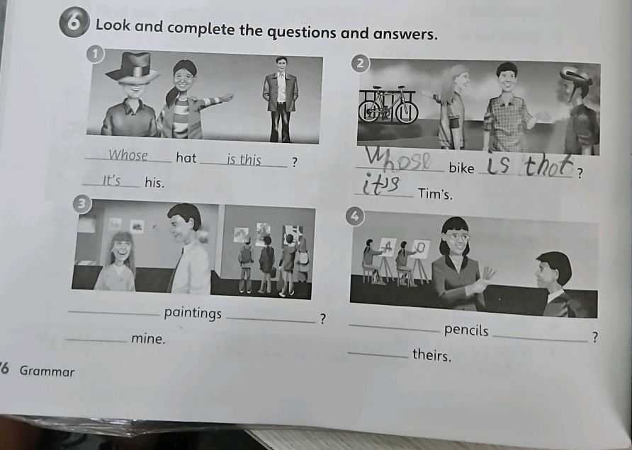 1. Whose hat is this? It's his. 2. Whose | StudyX