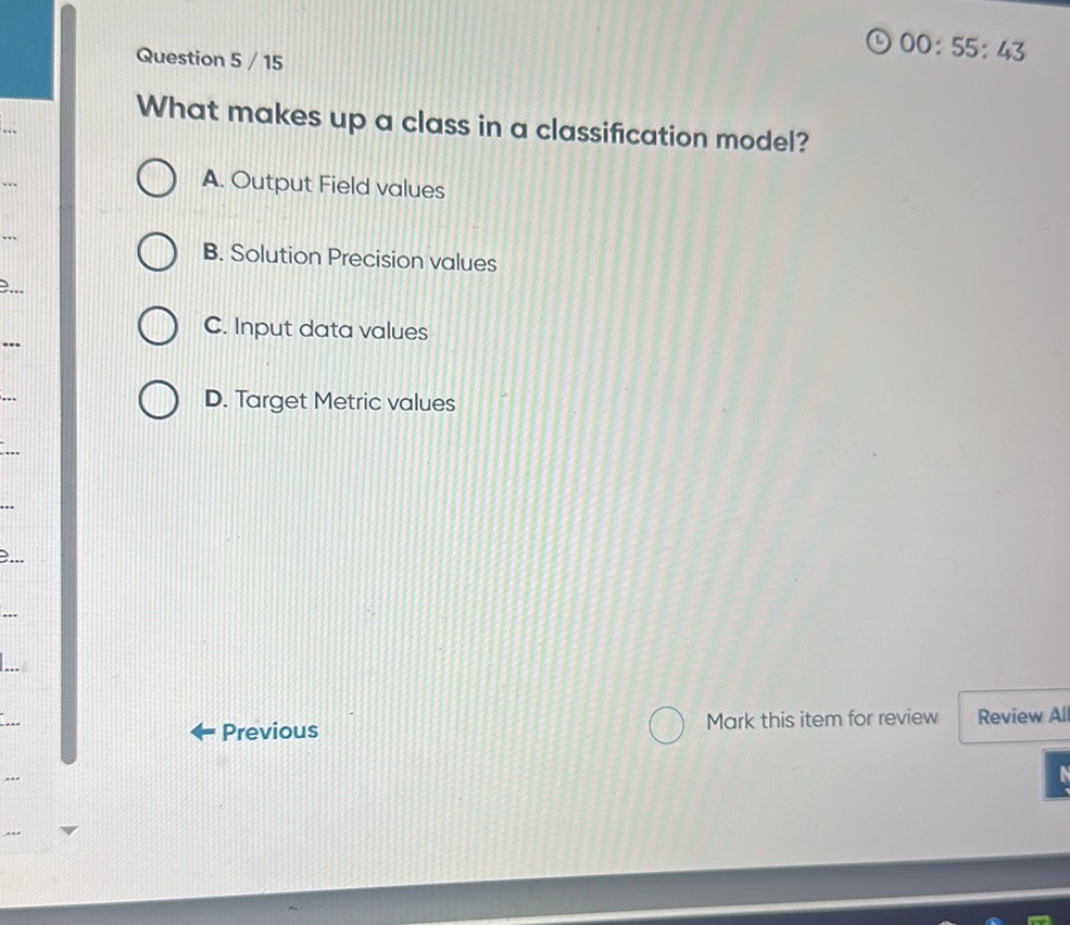 What makes up a class in a classification | StudyX