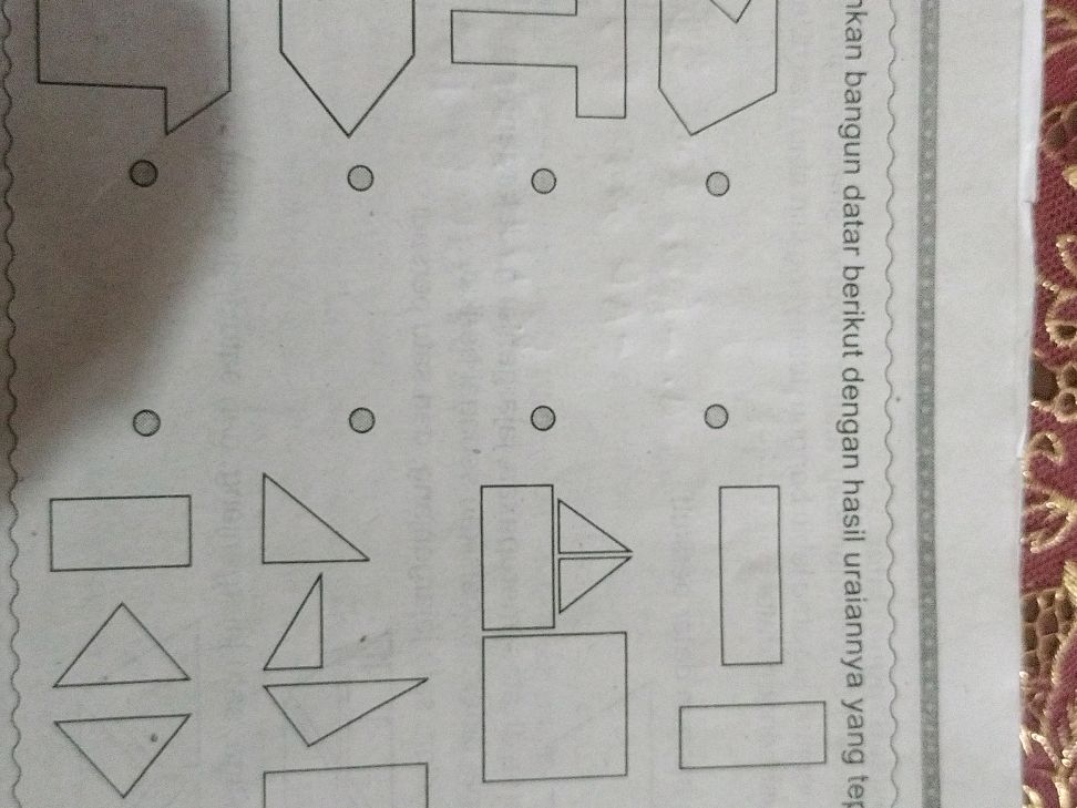 Match the shapes with the correct answers. | StudyX