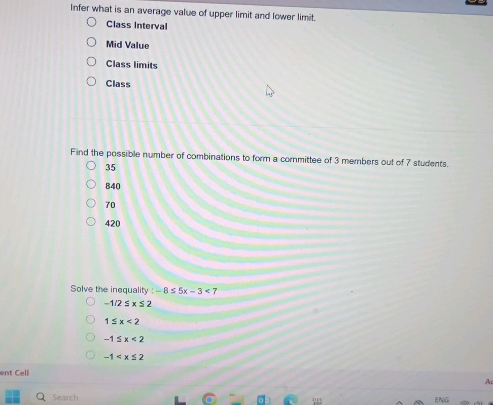 Infer what is an average value of upper | StudyX