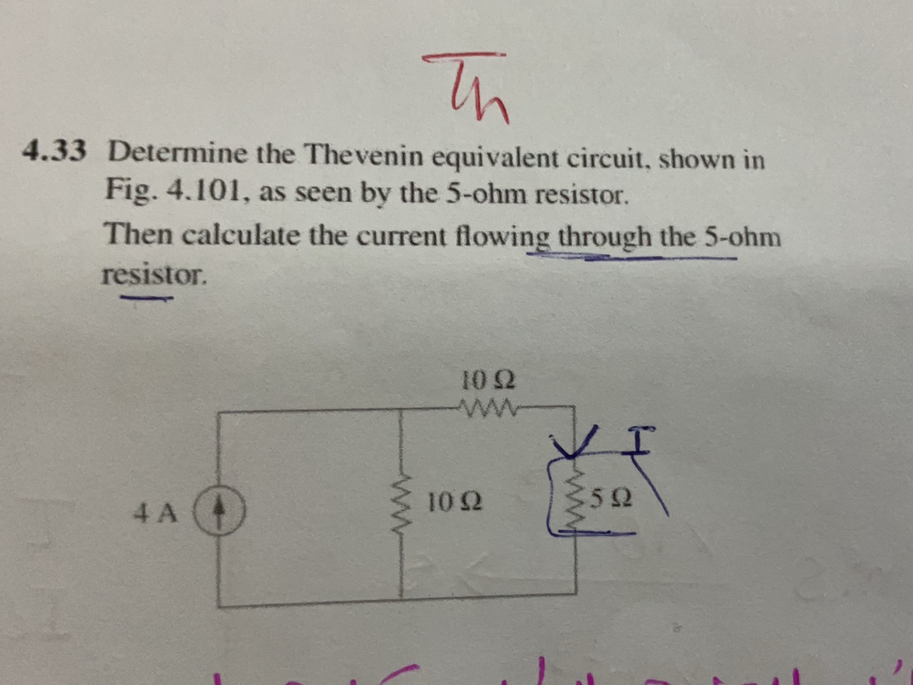 4.33 Determine the Thevenin equivalent | StudyX