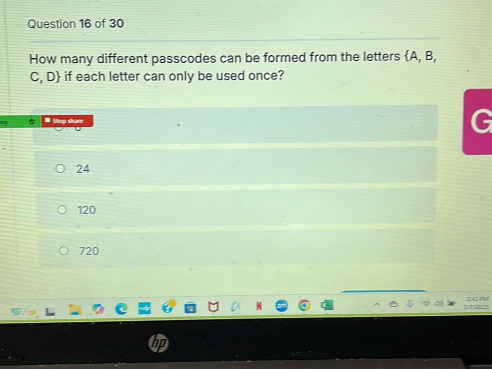 How many different passcodes can be formed | StudyX