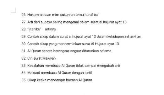 26. Hukum bacaan mim sukun bertemu huruf ba' | StudyX