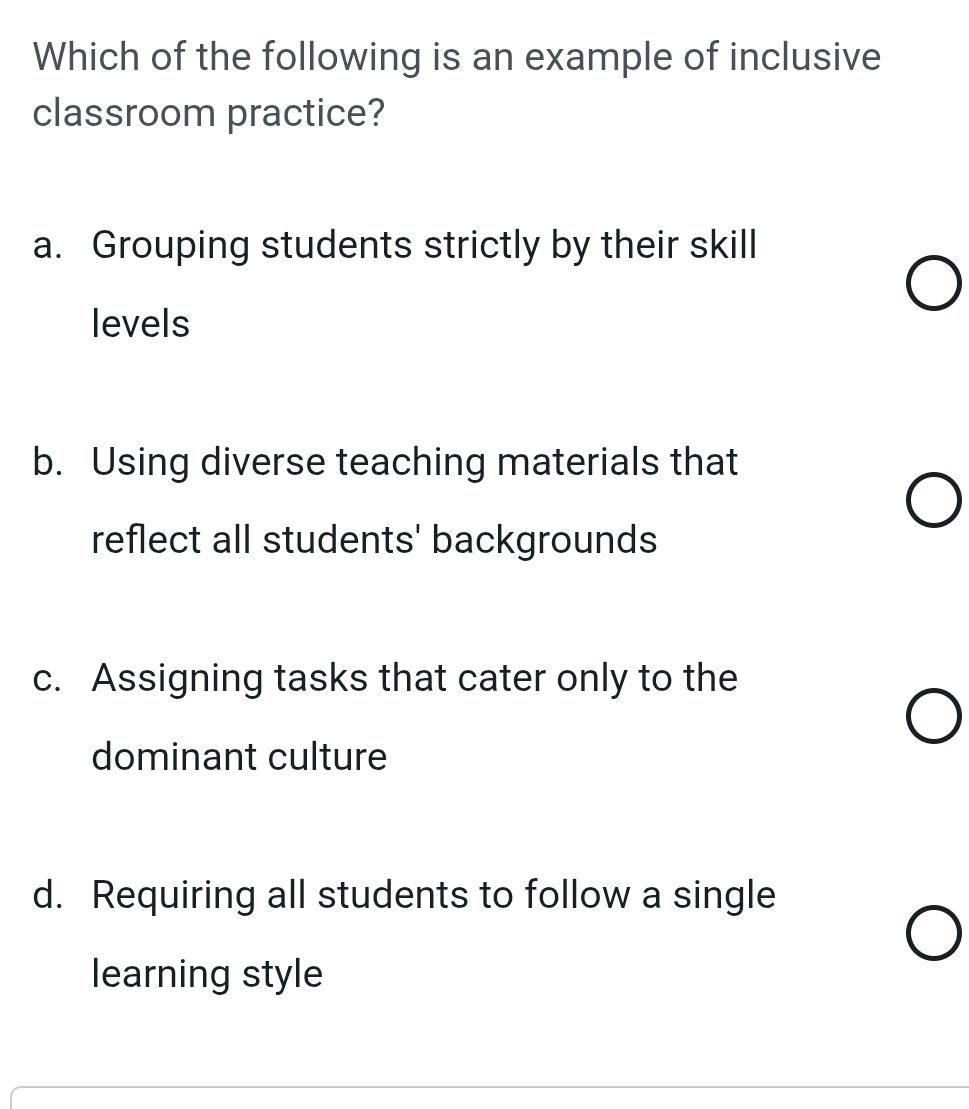 Which of the following is an example of | StudyX