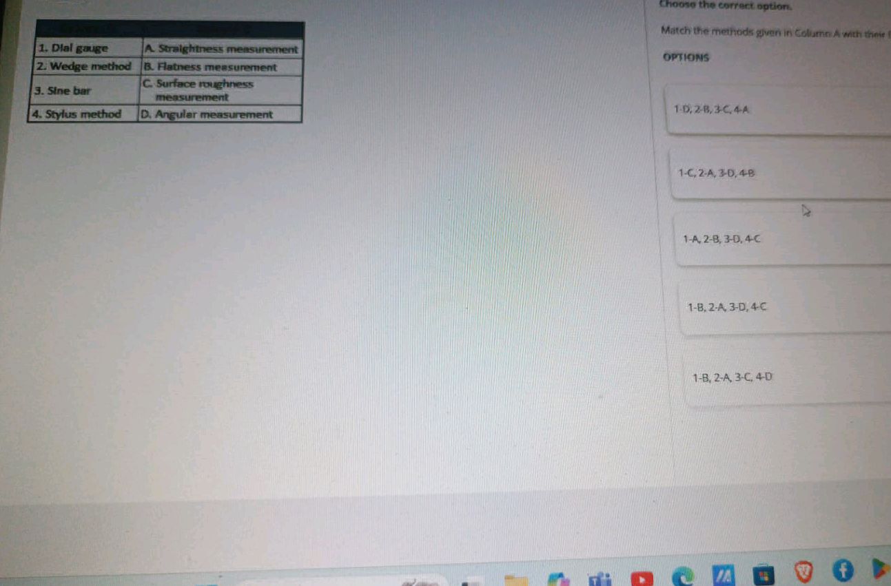 Match the methods given in Column A with | StudyX