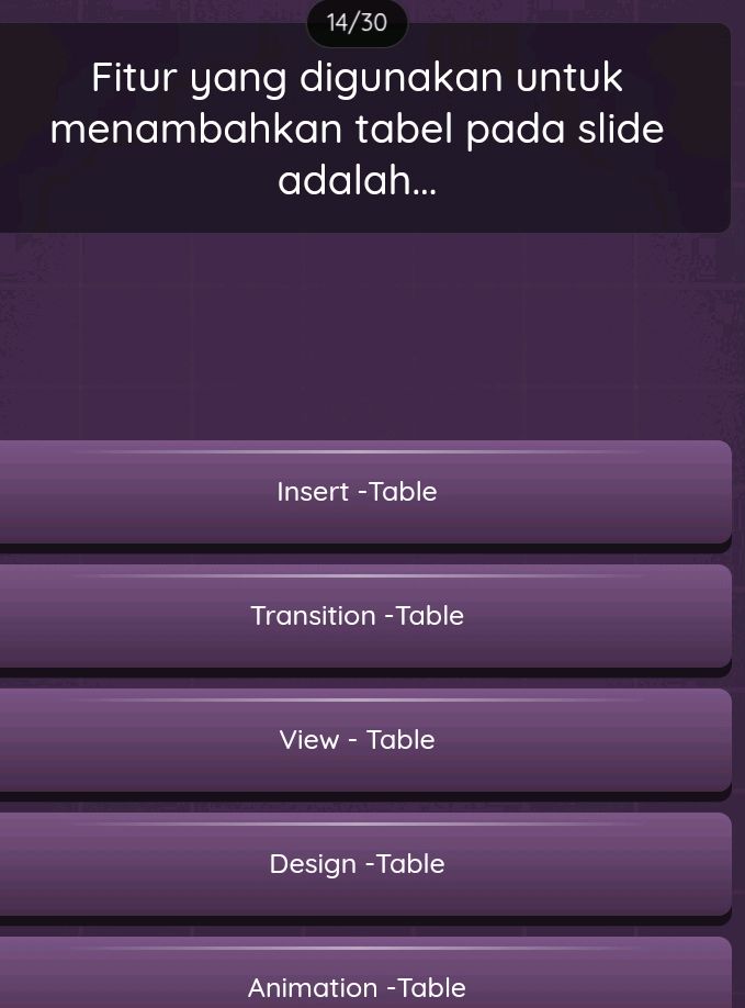 Fitur yang digunakan untuk menambahkan tabel | StudyX