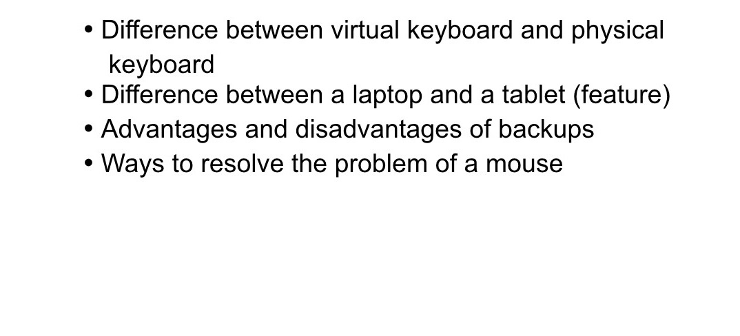 Difference between virtual keyboard and | StudyX