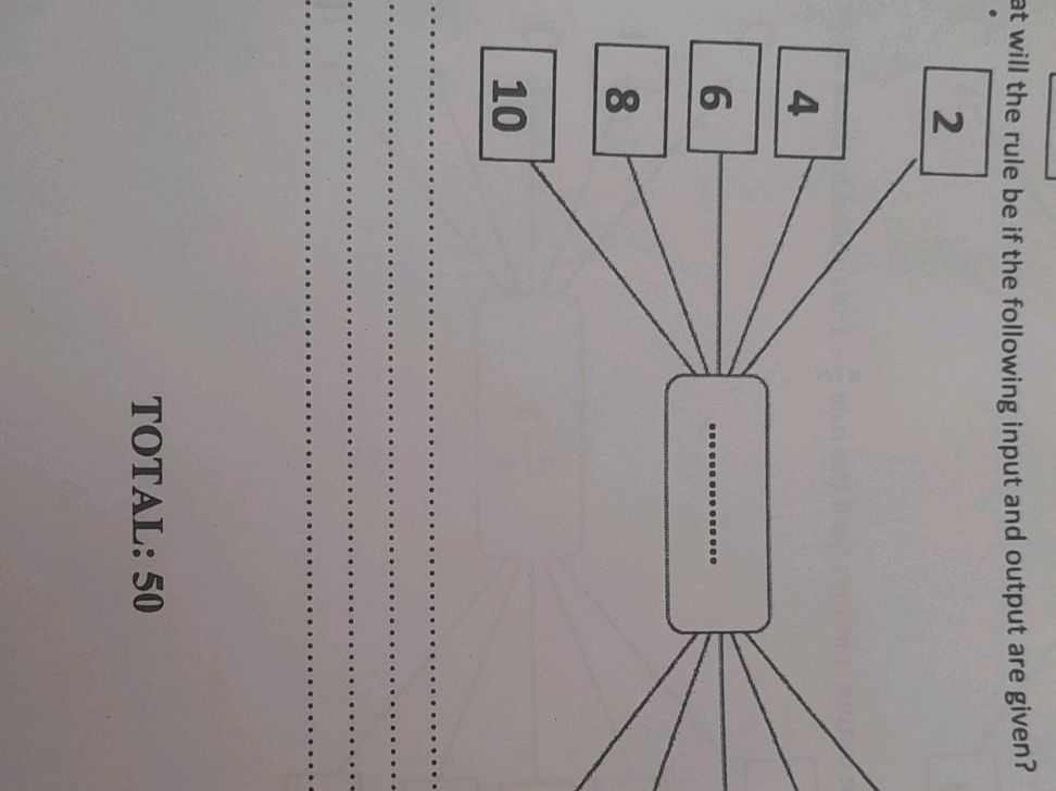 What will the rule be if the following input | StudyX