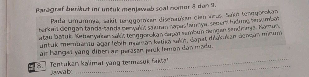 Paragraf berikut ini untuk menjawab soal | StudyX