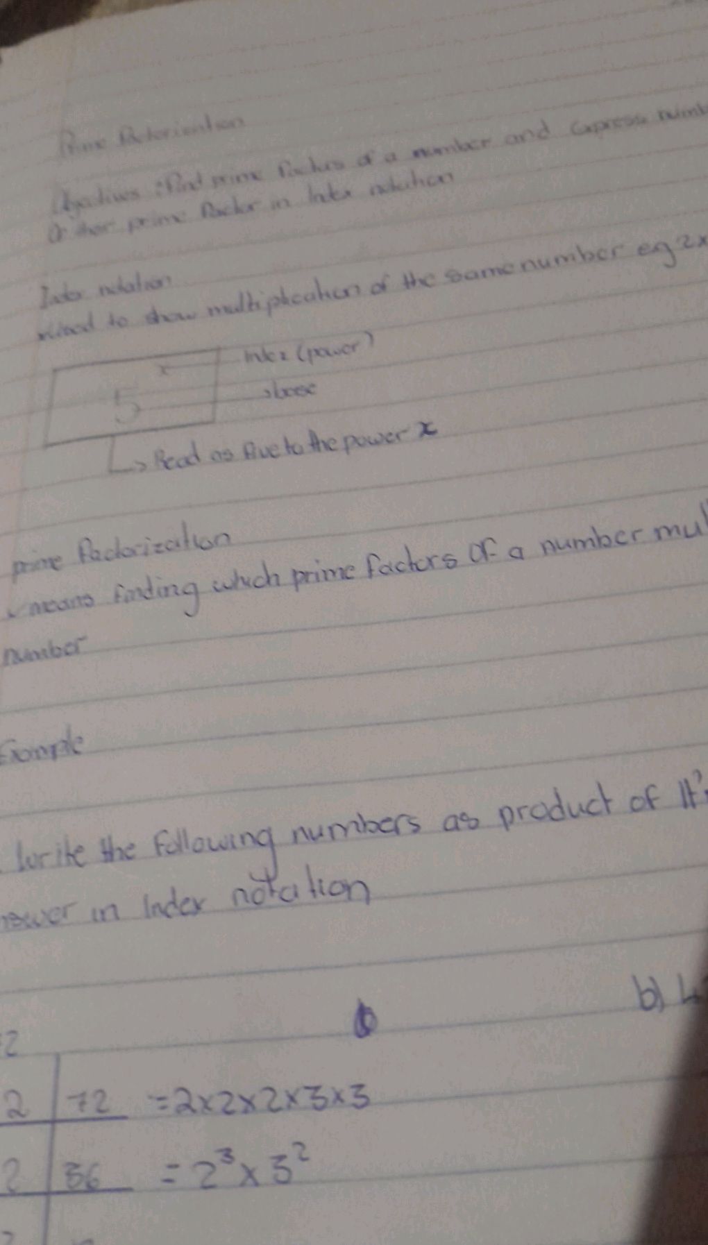 Write the following numbers as product of | StudyX