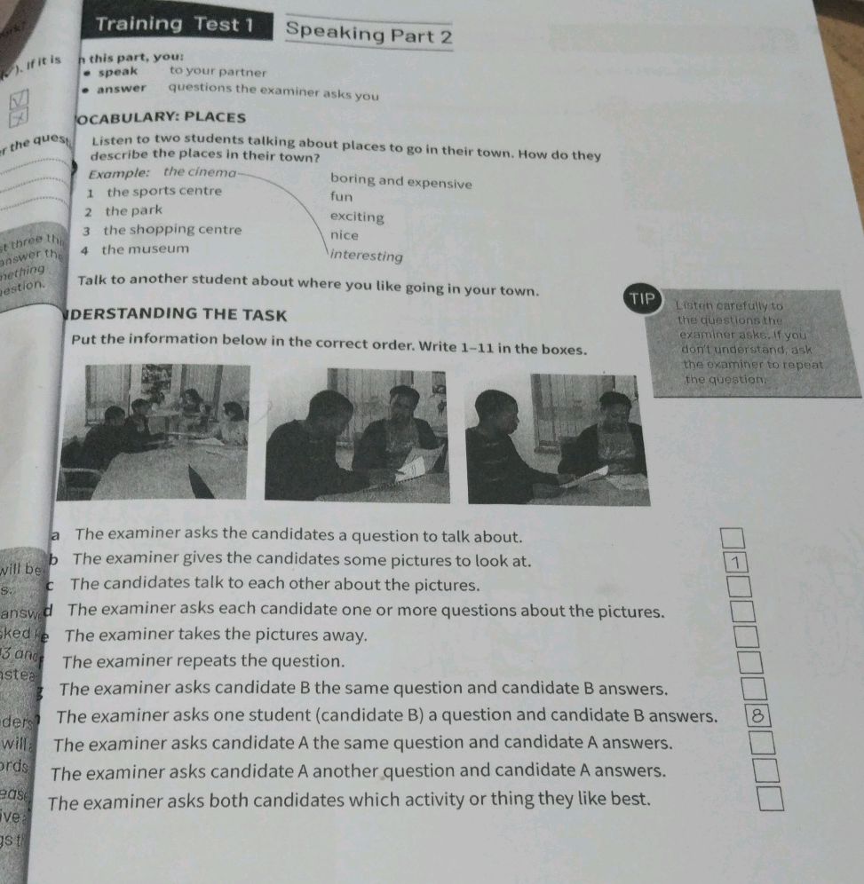 Listen to two students talking about places | StudyX