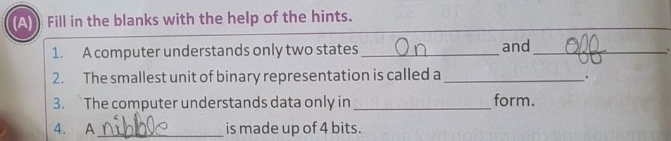 Fill in the blanks with the help of the | StudyX