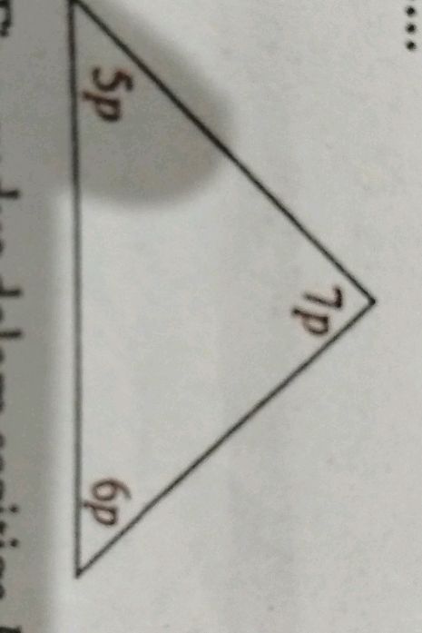 A triangle with angles labeled as follows: | StudyX