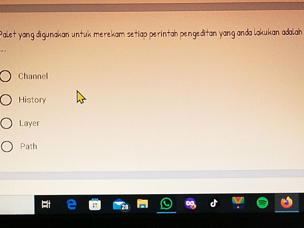 Palet yang digunakan untuk merekam setiap | StudyX