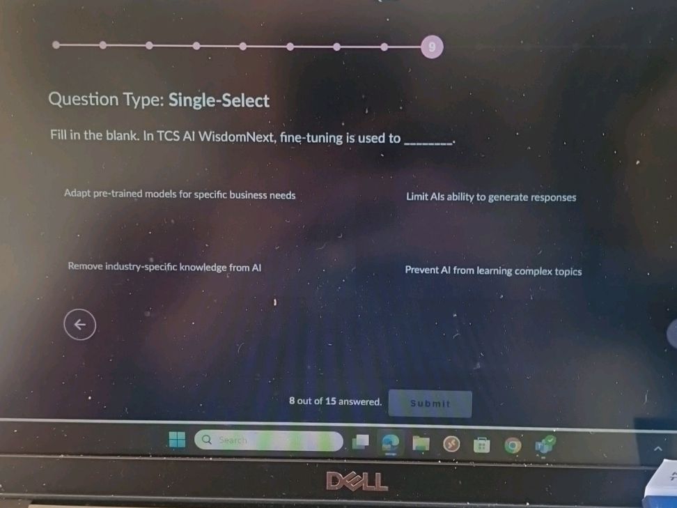 Question Type: Single-Select Fill in the | StudyX