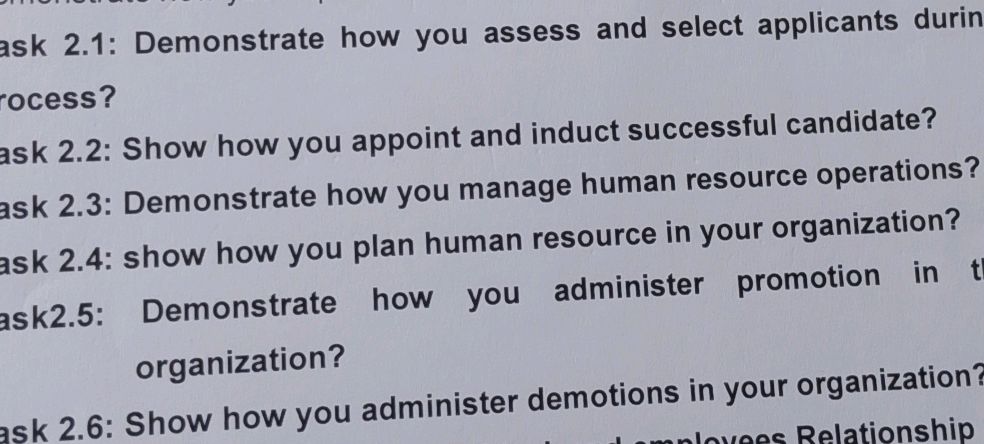Task 2.1: Demonstrate how you assess and | StudyX