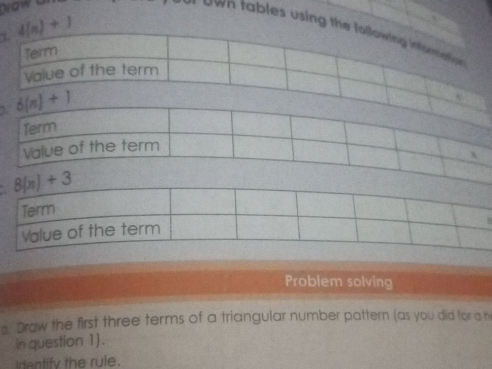a. Draw the first three terms of a | StudyX