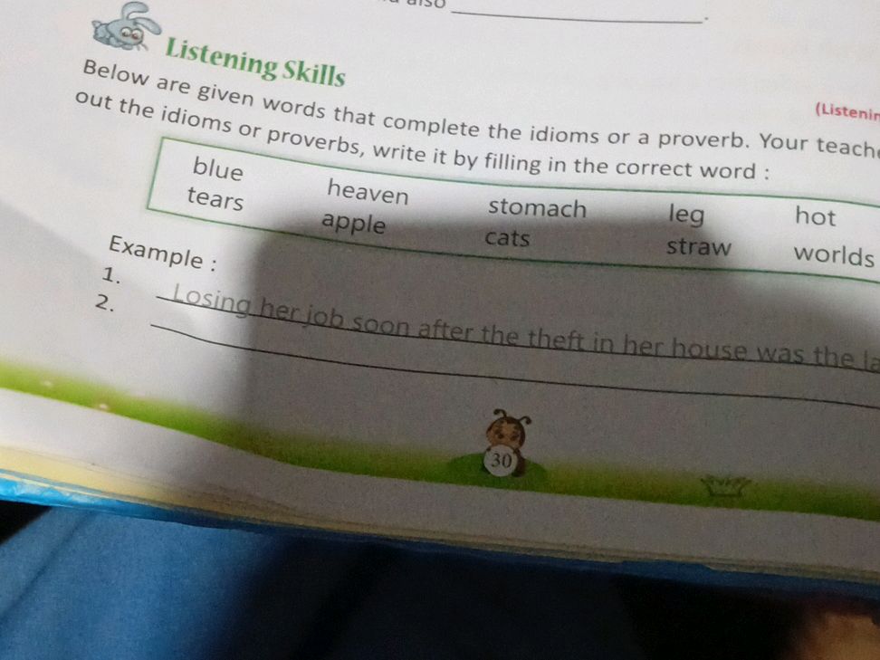 Below are given words that complete the | StudyX