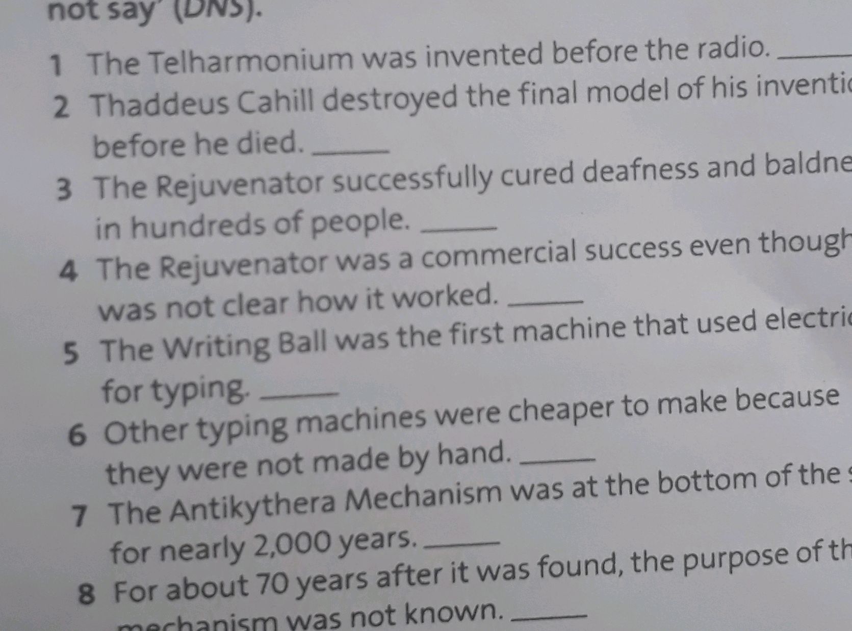 1 The Telharmonium was invented before the | StudyX