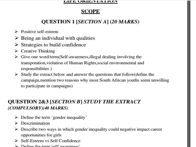 QUESTION 1 [SECTION A] (20 MARKS) * | StudyX
