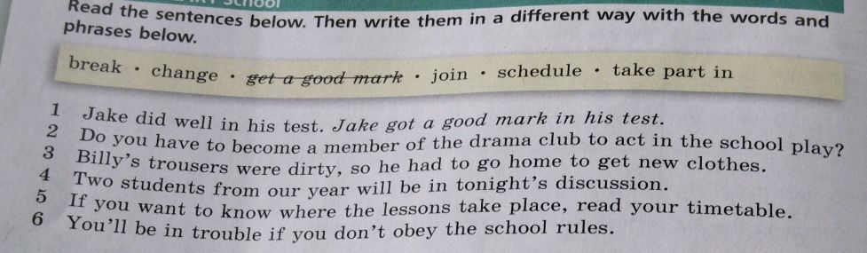 Read the sentences below. Then write them in | StudyX