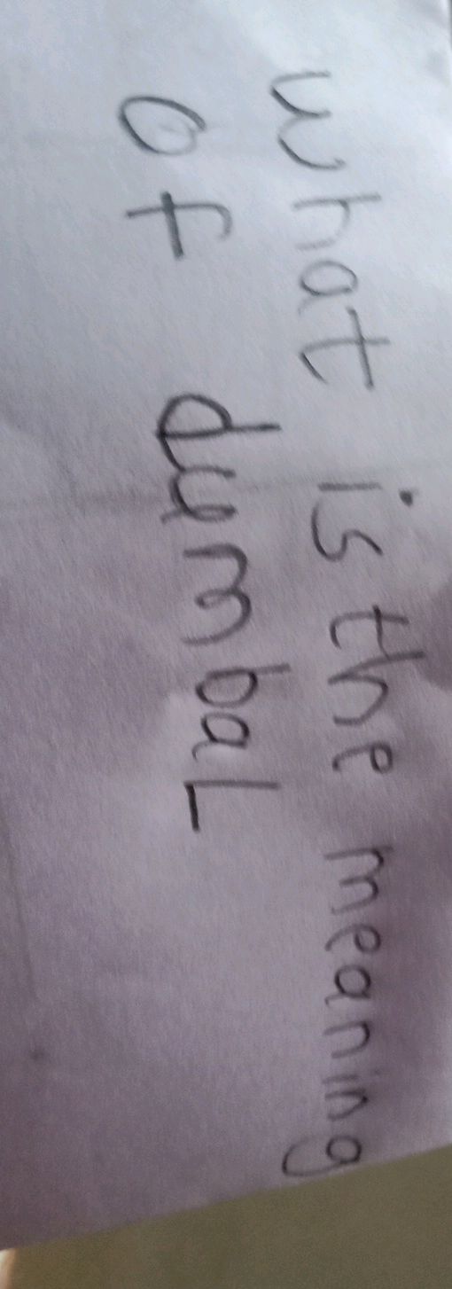 Meaning of dumba | StudyX