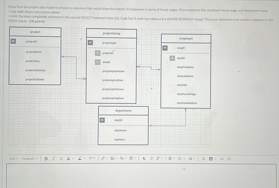 Draw from the project data model to prepare | StudyX