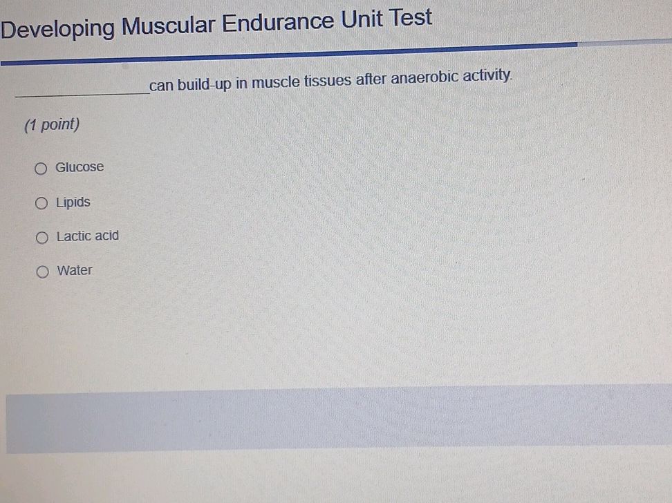 can build-up in muscle tissues after | StudyX