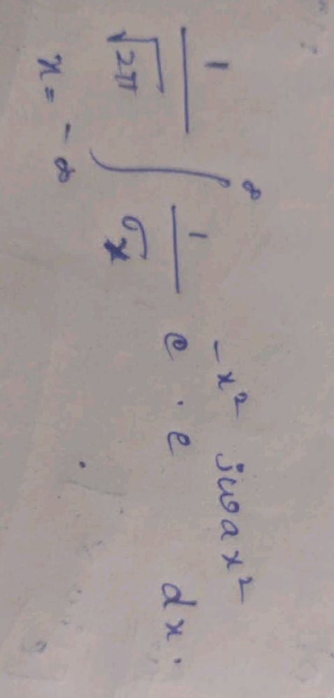 1}{ {2 }} e^{-x^2} (ax) dx$ | StudyX