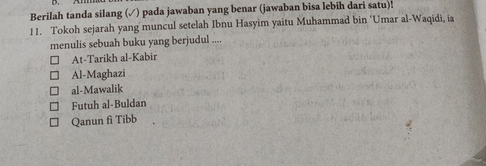 11. Tokoh sejarah yang muncul setelah Ibnu | StudyX