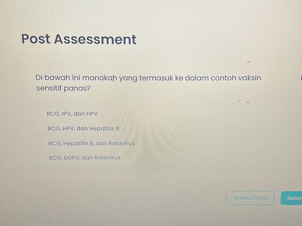 Di bawah ini manakah yang termasuk ke dalam | StudyX