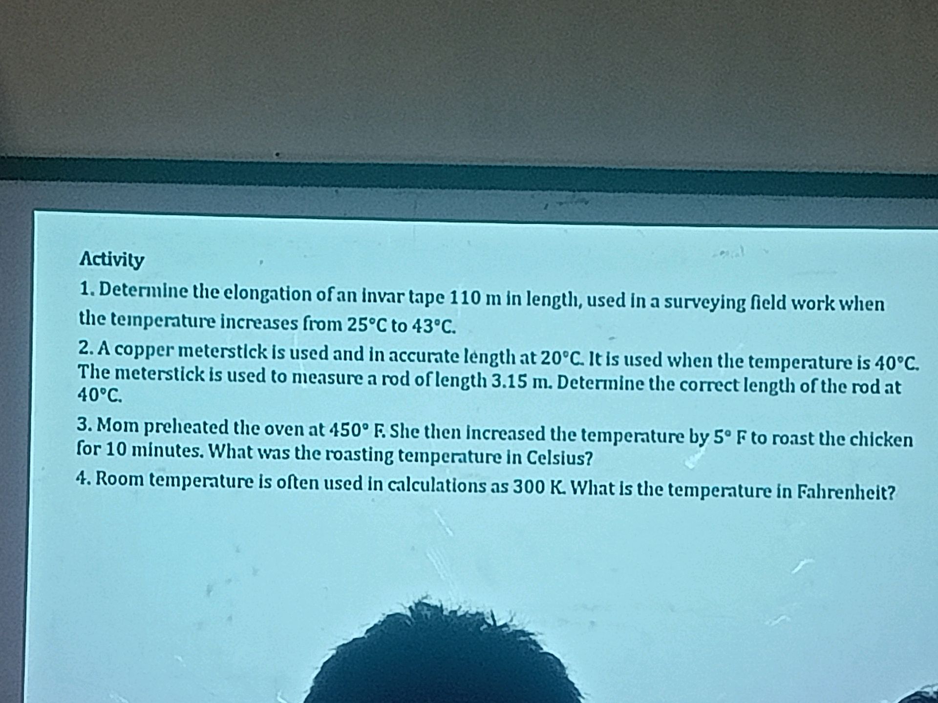 1. Determine the elongation of an invar tape | StudyX