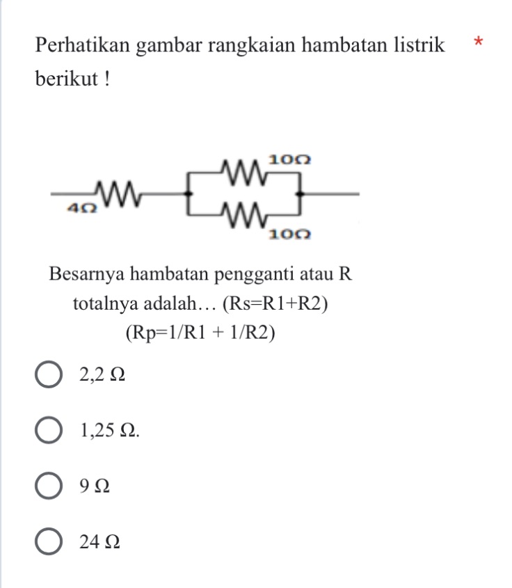 Perhatikan gambar rangkaian hambatan listrik | StudyX