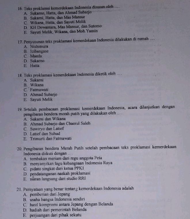 16. Teks proklamsi kemerdekaan Indonesia | StudyX