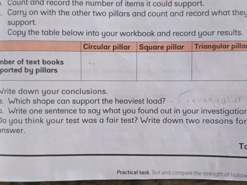 Copy the table below into your workbook and | StudyX