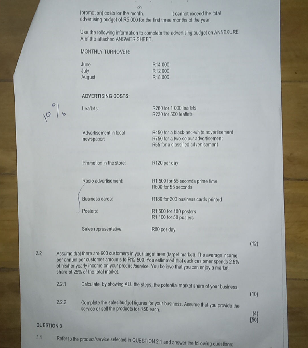 Use the following information to complete | StudyX